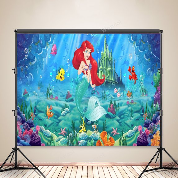 Theme Party Decoration Backdrop Cartoon Boys Girls Birthday Party ...