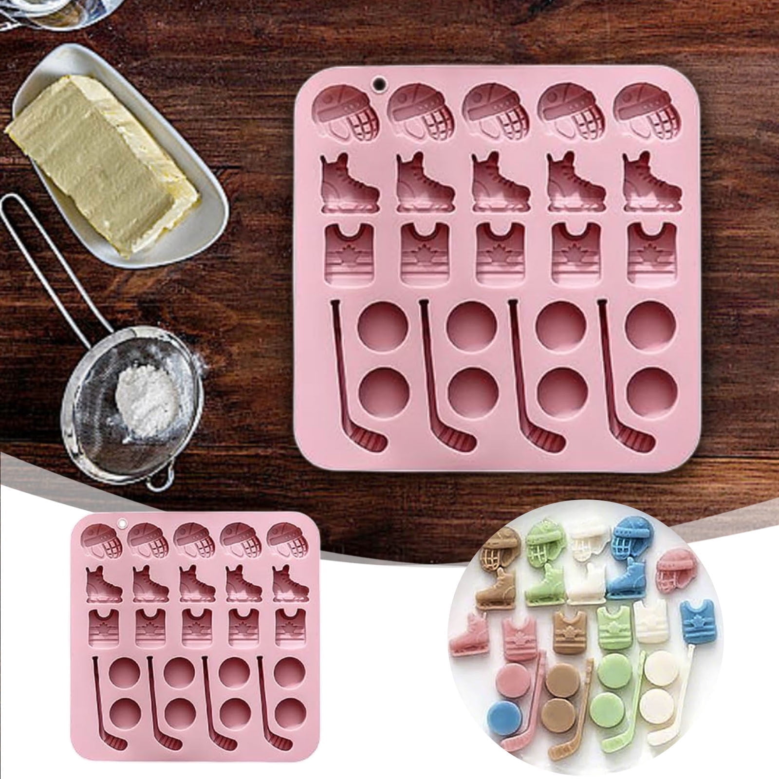 Theme Silicone Fondant Sports Game Exercise Moulds for DIY Cakes ...