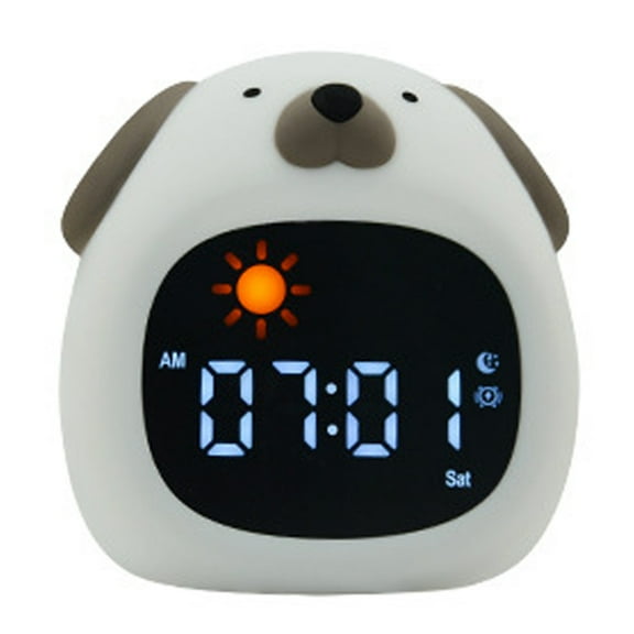 Better Homes & Gardens Indoor LED Mirror Alarm Clock with Medium-Tone ...
