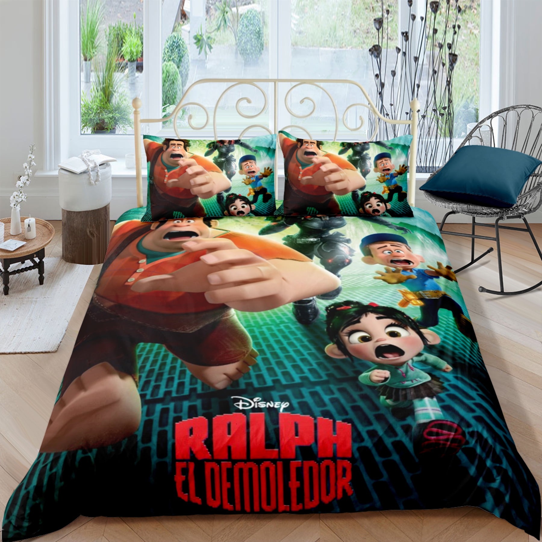 Themed Bedding Set Comforter & Pillowcases with Vibrant Characters ...