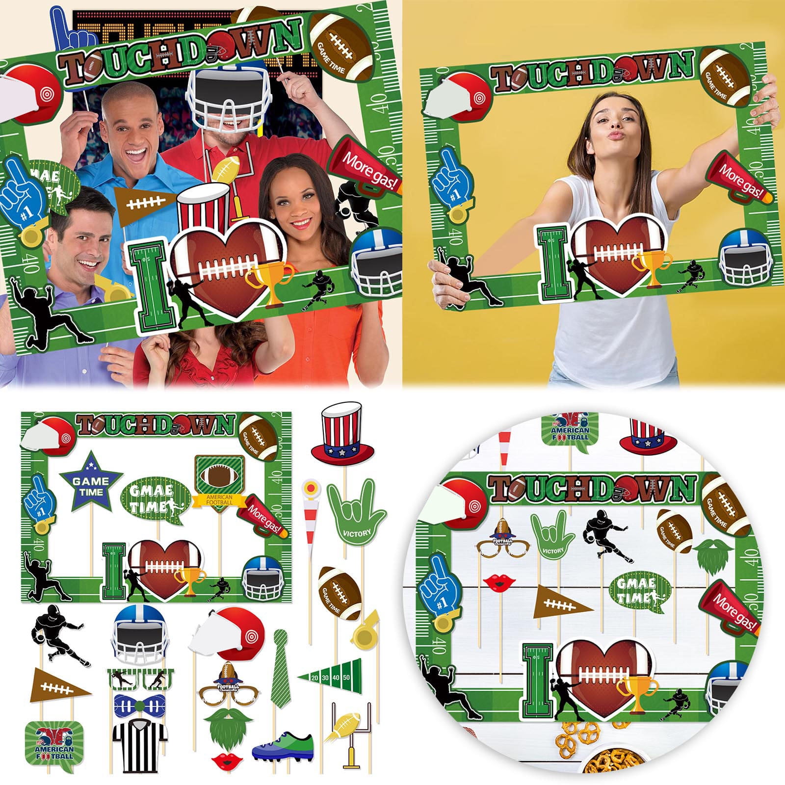 Event & Party Themed Football DIY Handheld Photo Props for Parties and ...