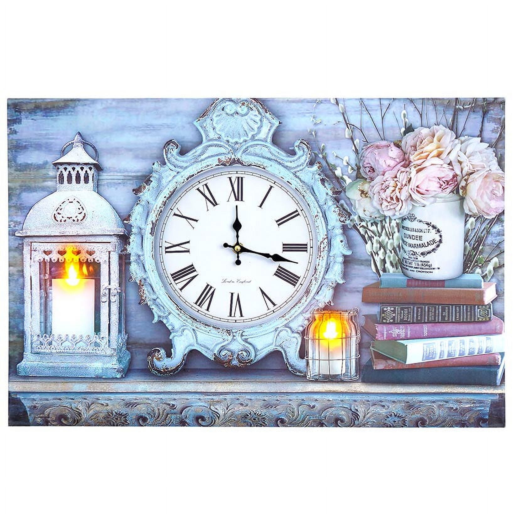Themed Lighted Wall Clocks - Candle - Walmart.com