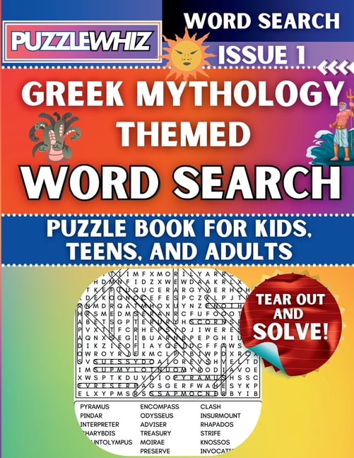 Themed Word Search Puzzles Greek Mythology: Featuring Engaging Themed ...