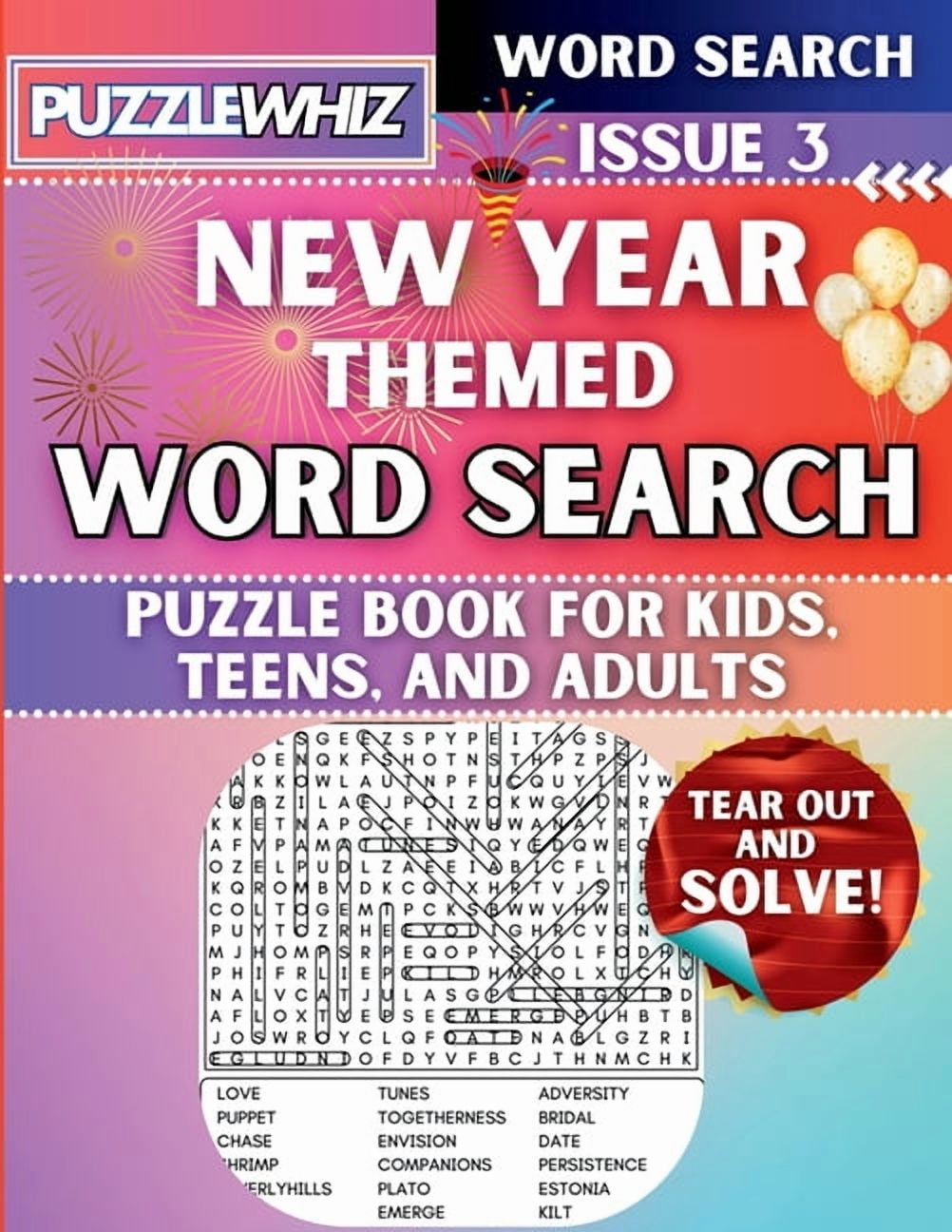 Themed Word Search Puzzles New Year Celebrations - Themed Word Search ...