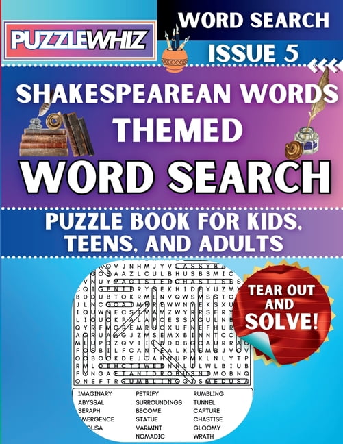 Themed Word Search Puzzles Shakespearean Words - Themed Word Search ...