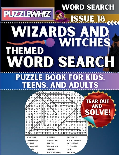 Themed Word Search Puzzles Wizards and Witches - Themed Word Search ...