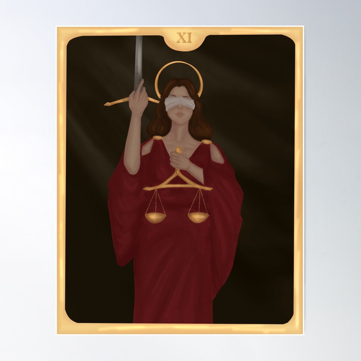 Themis Justice Poster Wall Art, Modern Wall Decor For Living Room ...