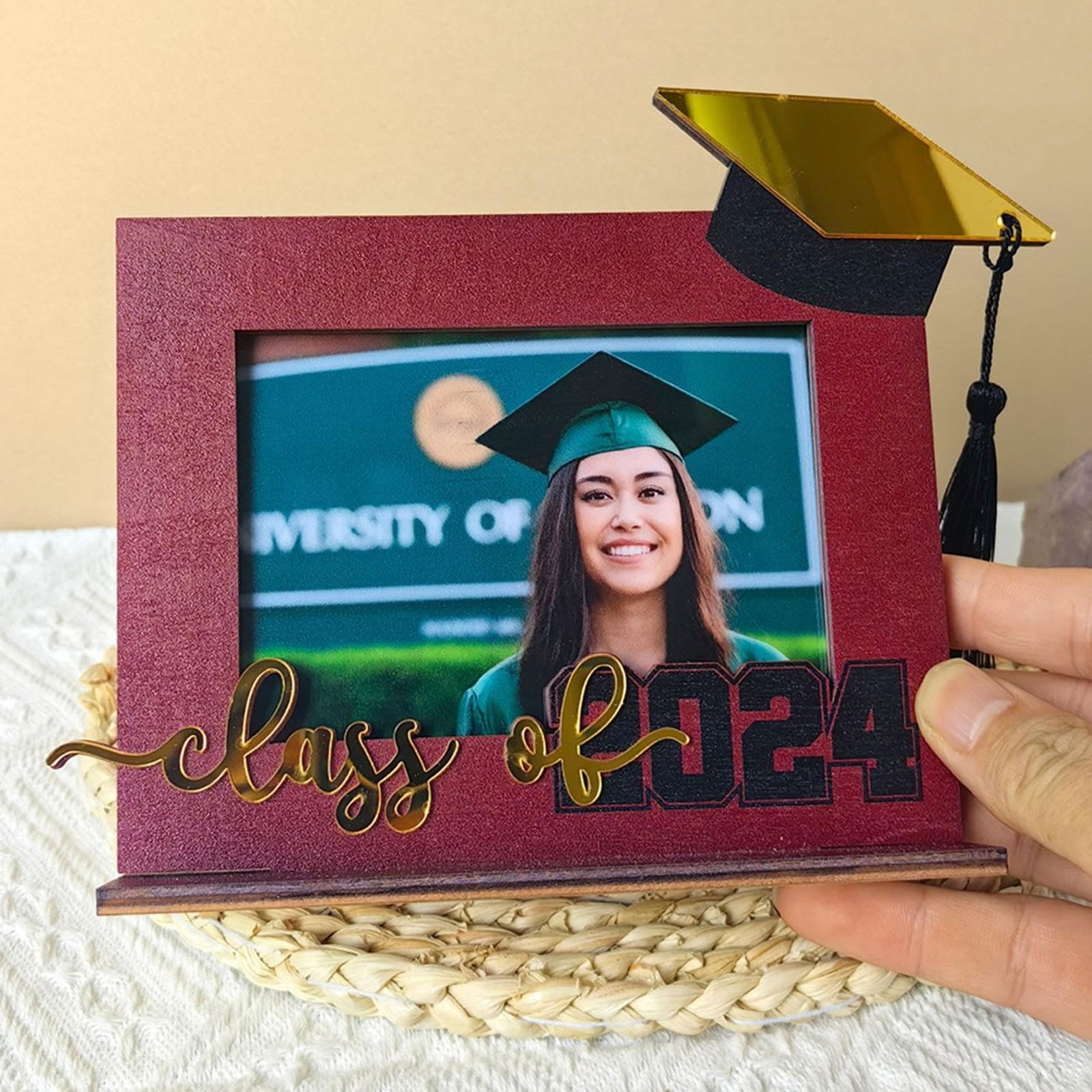 Then and Now Graduation Picture Frame - Class of 2024 Graduation ...