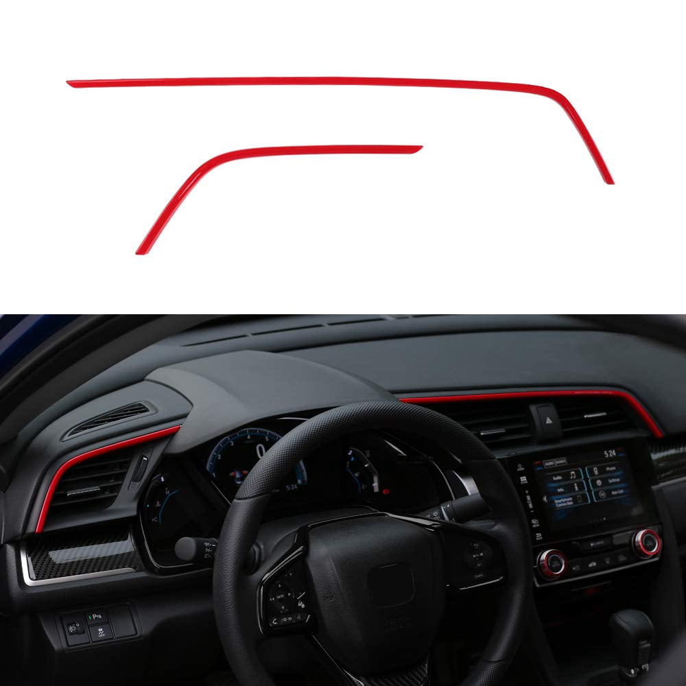 Thenice 10th Gen Civic 2pcs Center Consoles Stickers Air Vent Trims ...