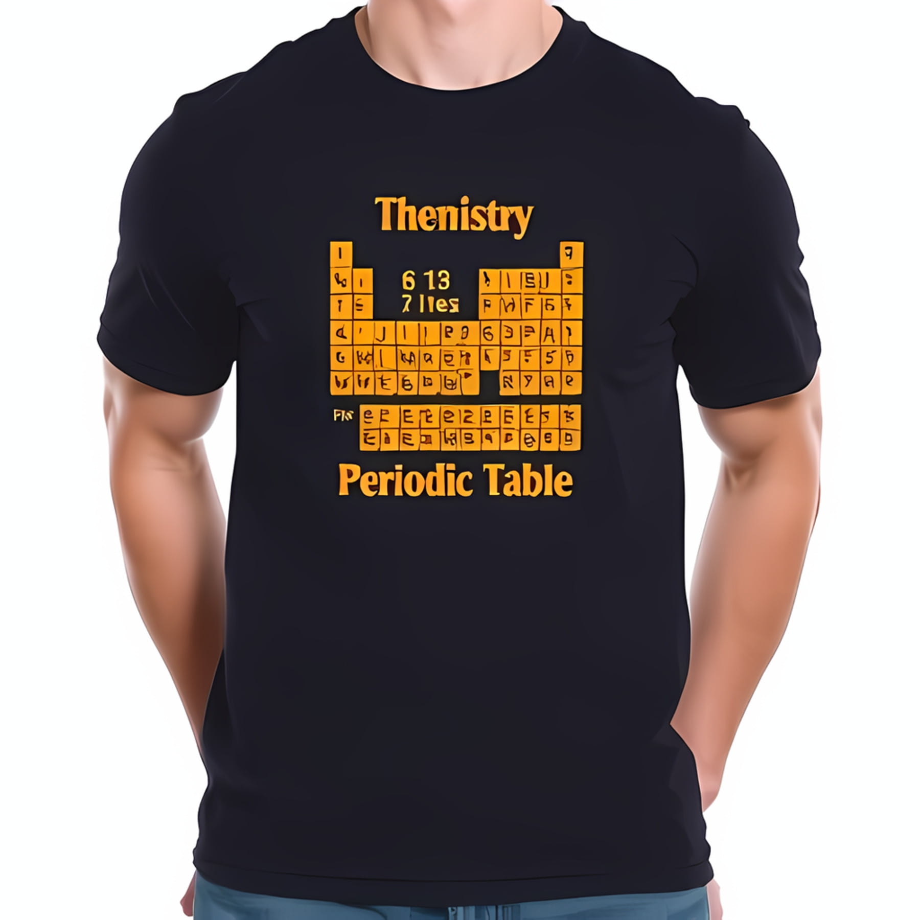 Thenistry Cotton Short Sleeve T-Shirt - Playful Chemistry Pun with ...