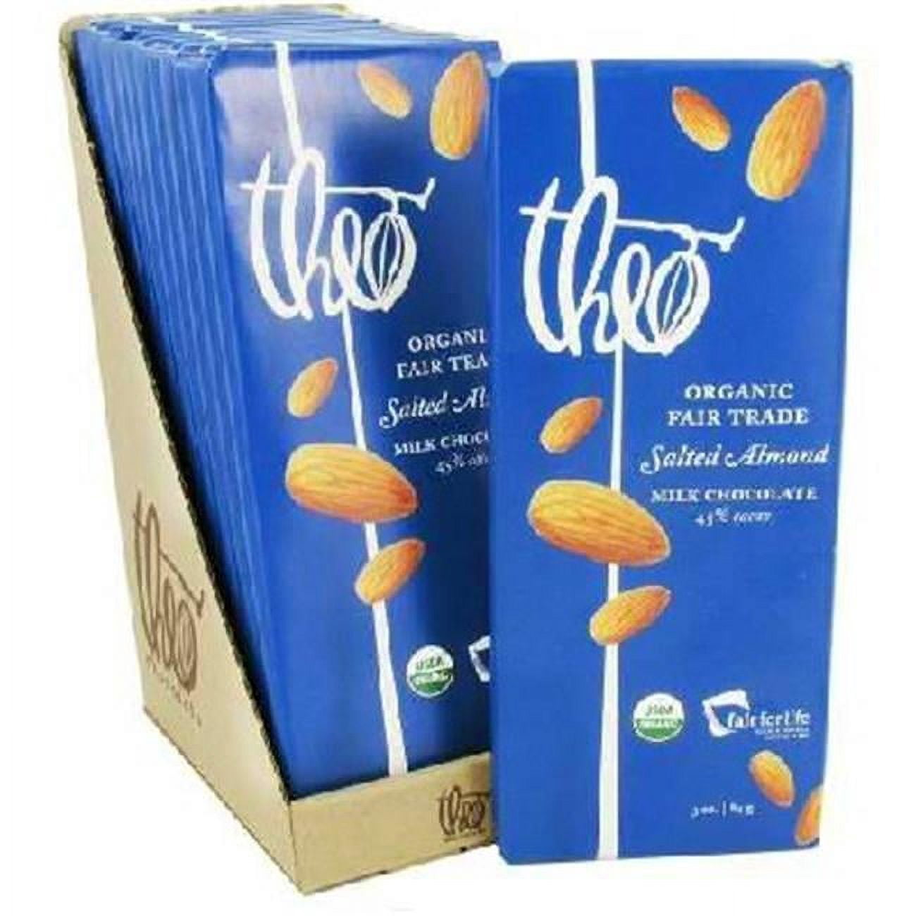 Theo Chocolate Theo Chocolate Mk Chocolate Slt Almond - 12x3OZ ...
