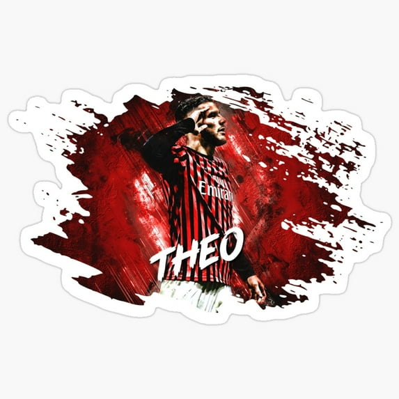 Theo Hernandez Ac Milan Sticker Phone Decal Water Bottle Stickers Car ...