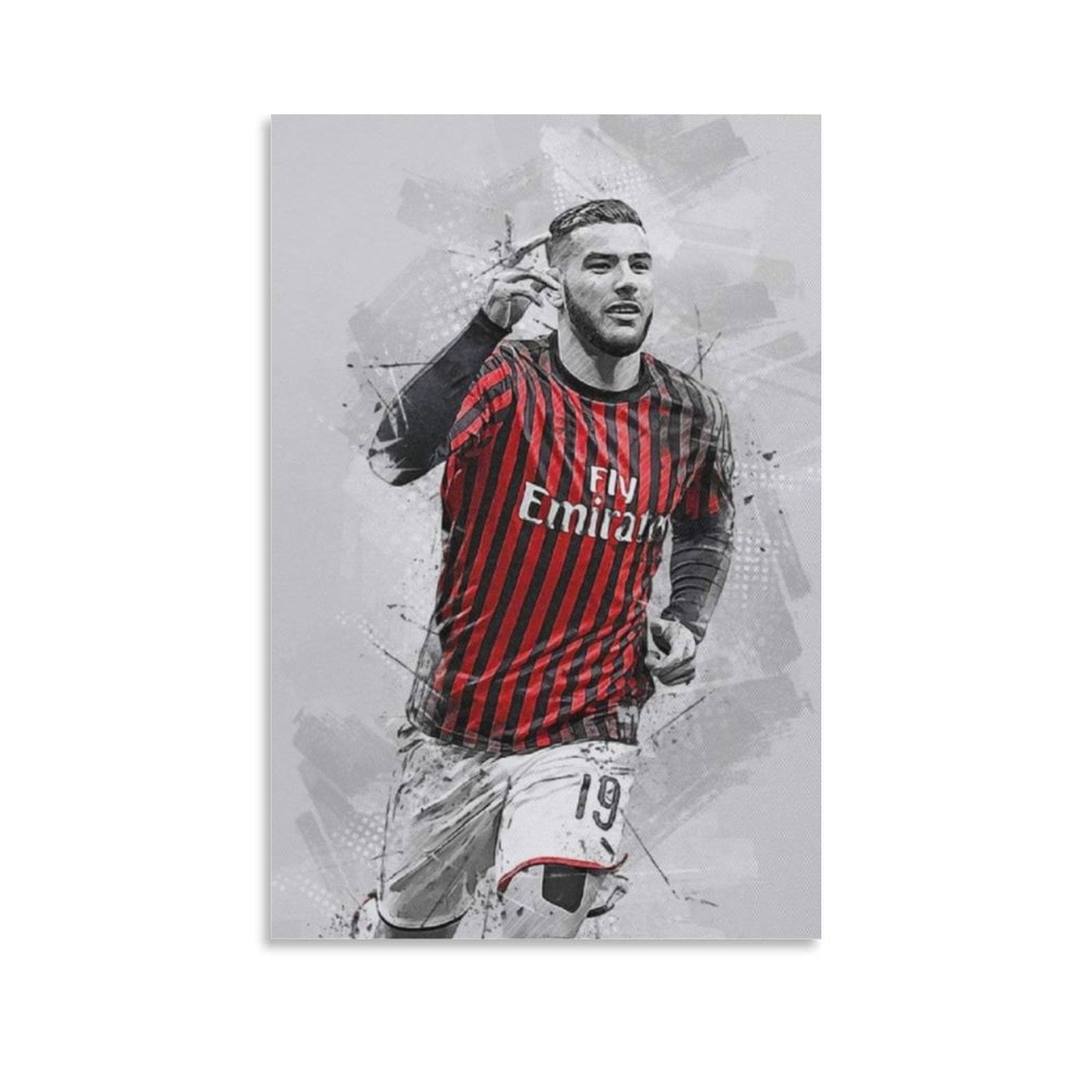 Theo Hernandez Canvas Poster Picture Print Wall Art Poster Painting ...