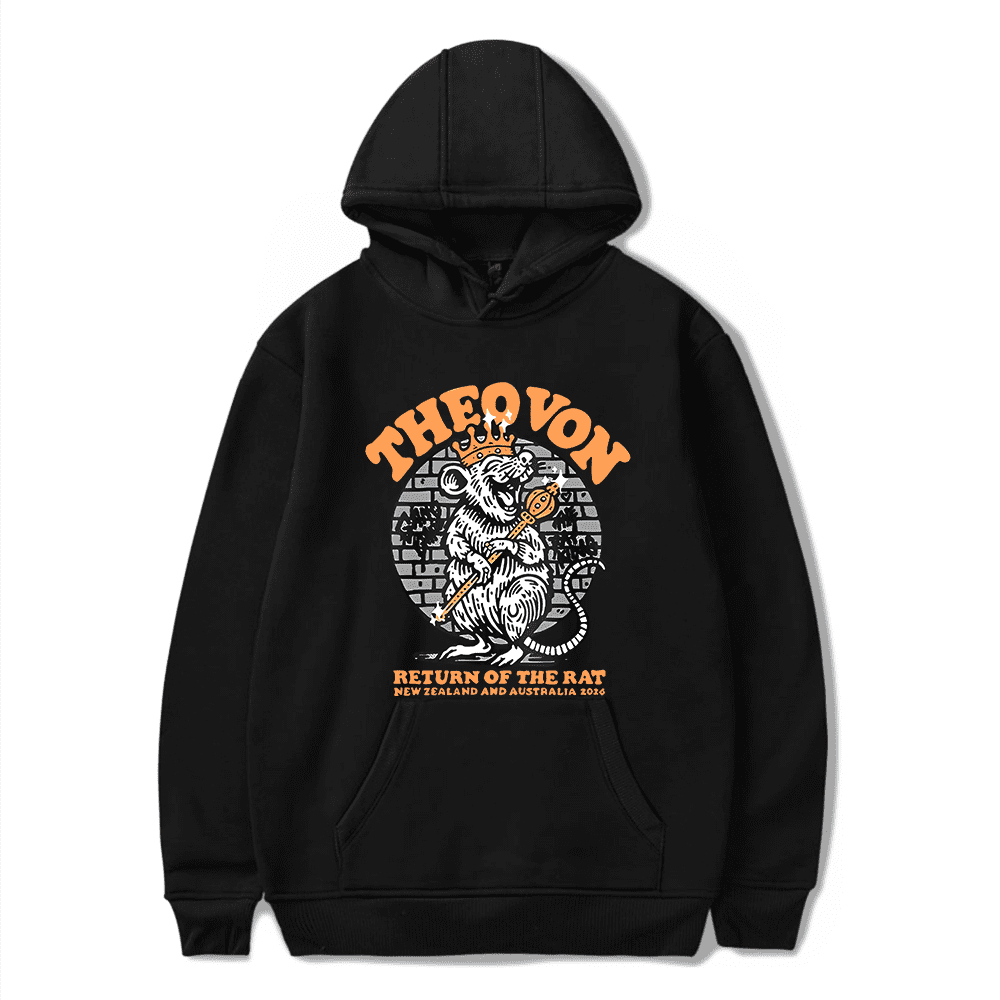 Theo Von Merch Hoodie Return Of The Rat Logo Hoodies For Fans Women Men ...