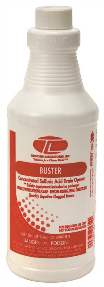 Theochem Laboratories Buster Liquid Drain Opener Quart - Walmart.com