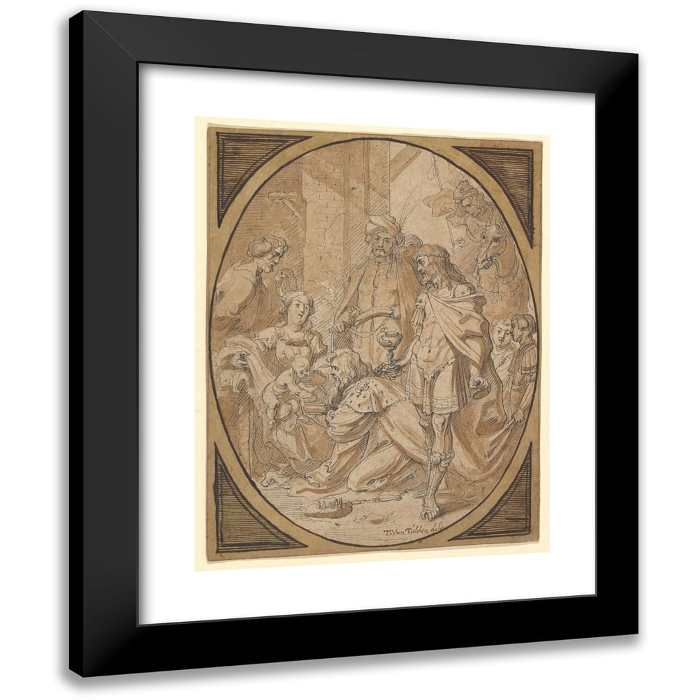 Theodoor van Thulden 12x14 Black Modern Framed Museum Art Print Titled ...