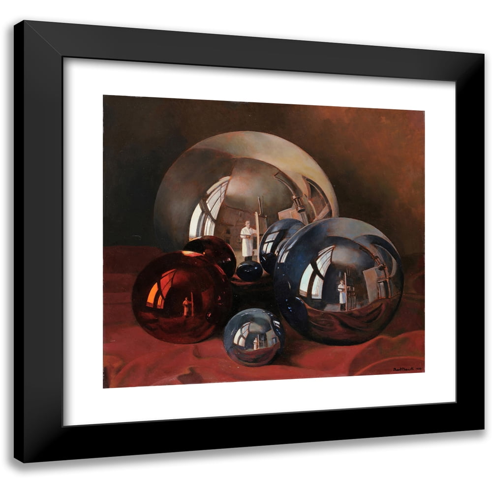 Theodor Barth 22x20 Black Modern Framed Museum Art Print Titled - Glass ...