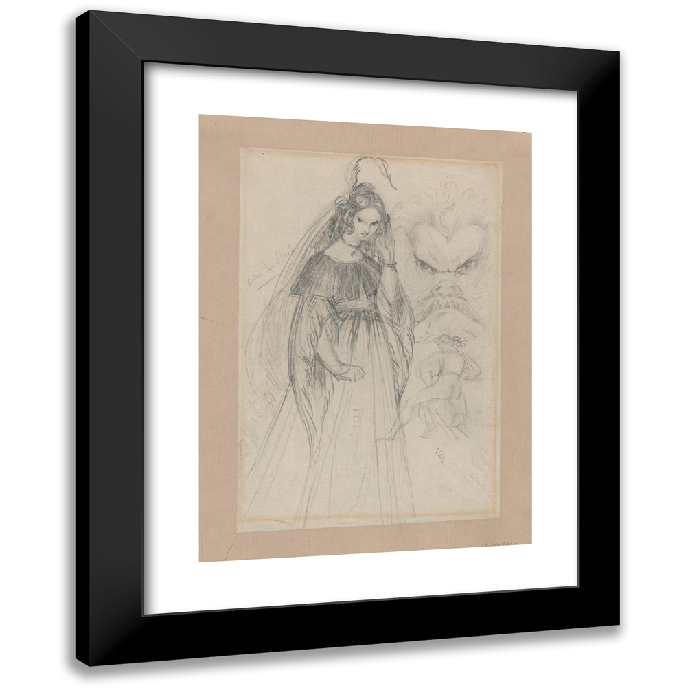 Theodor Richard Edward von Holst 11x14 Black Modern Framed Museum Art ...
