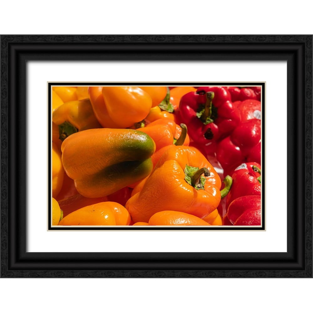 Theodore, George and Marilu 14x11 Black Ornate Wood Framed with Double ...