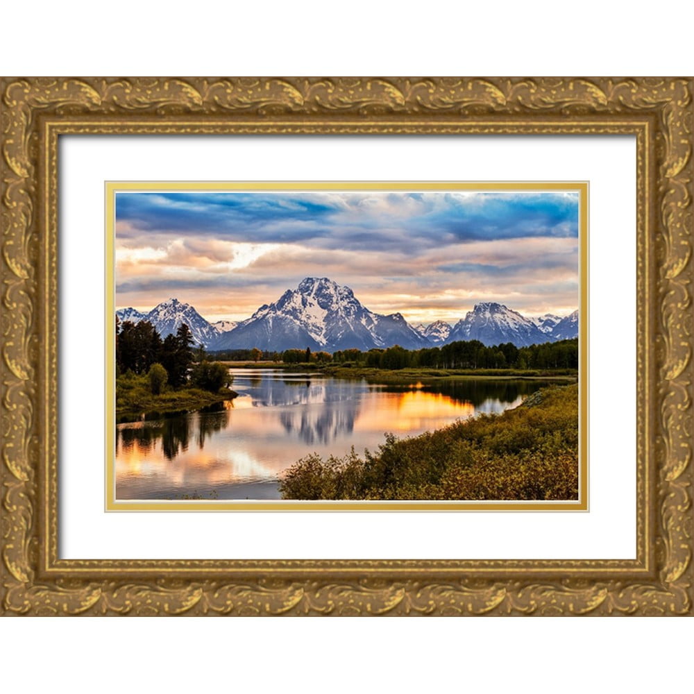 Theodore, George and Marilu 14x11 Gold Ornate Wood Framed with Double ...