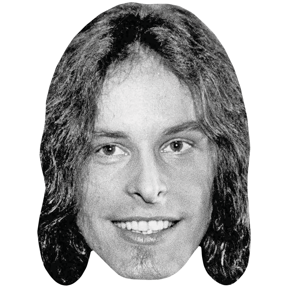 Theodore Nugent (BW) Celebrity Mask, Flat Card Face, Fancy Dress Mask ...