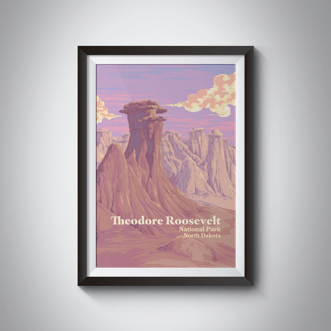 Theodore Roosevelt National Park Poster, Usa North Dakota, Badlands ...
