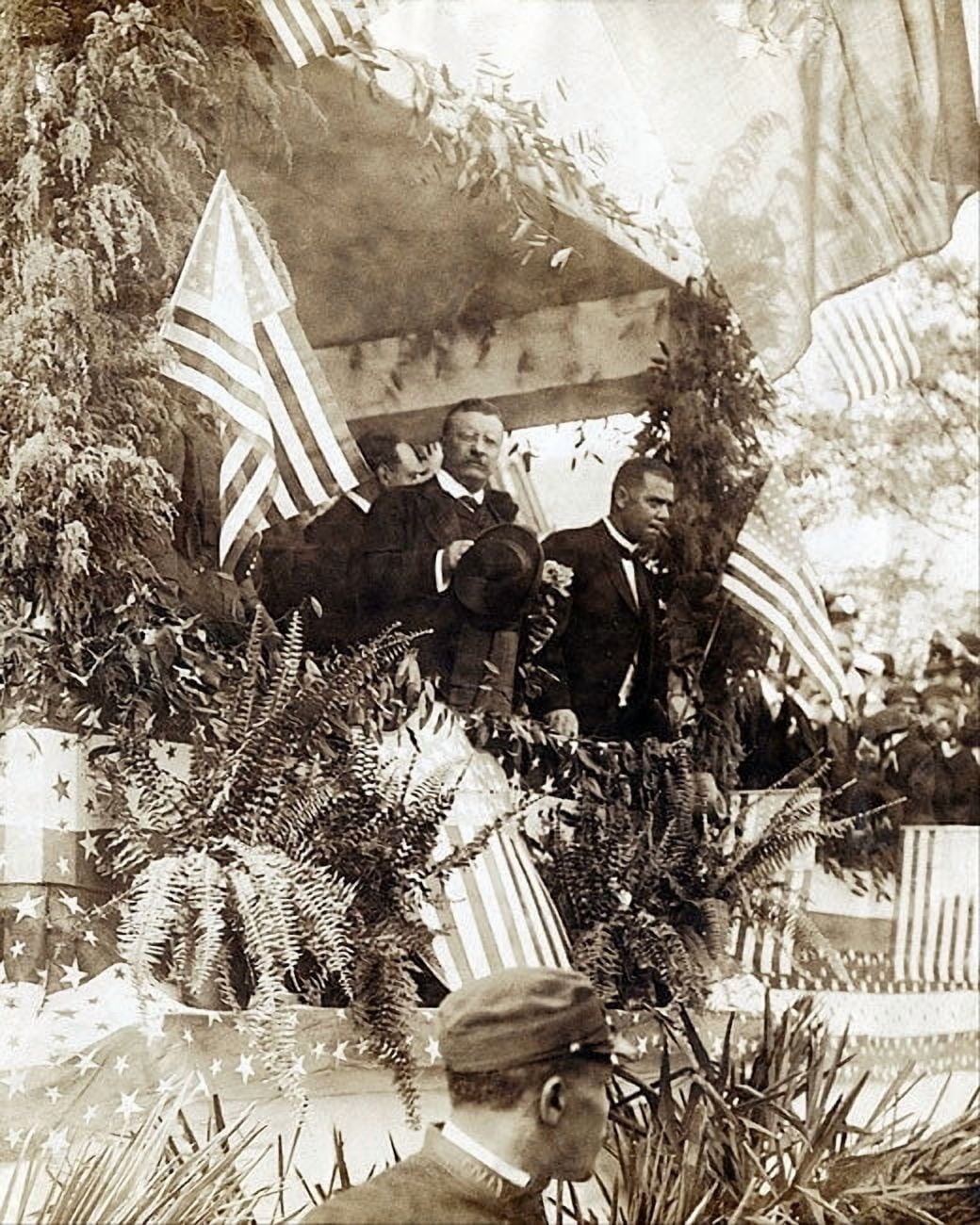 Theodore Roosevelt and Booker T. Washington Style - A - 24x36 Inch ...