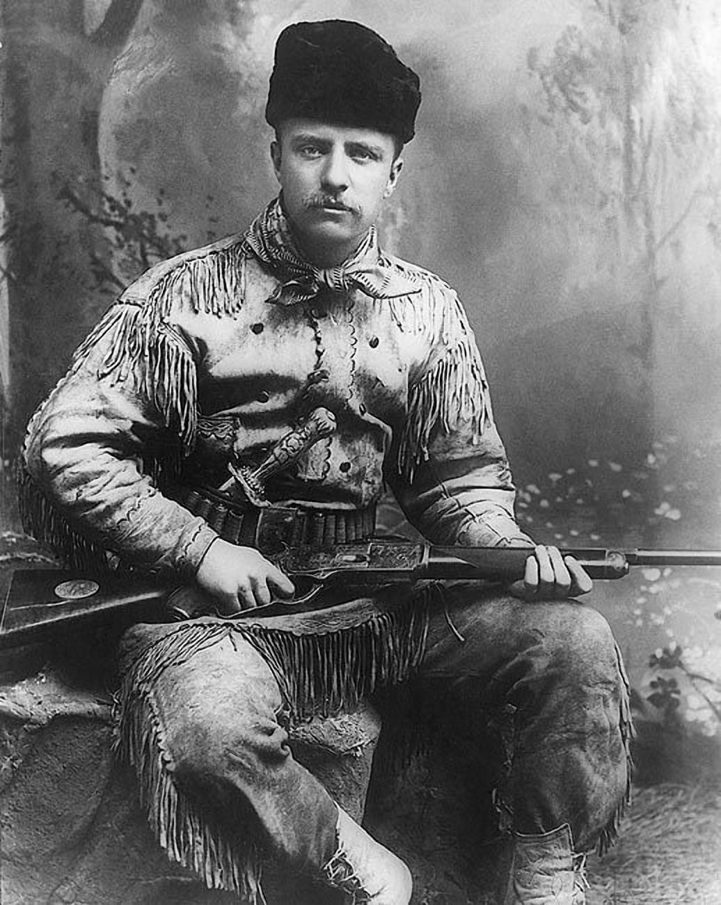 Theodore Teddy Roosevelt the Hunter 1885 - 20x30 Inch Glossy Laminated ...