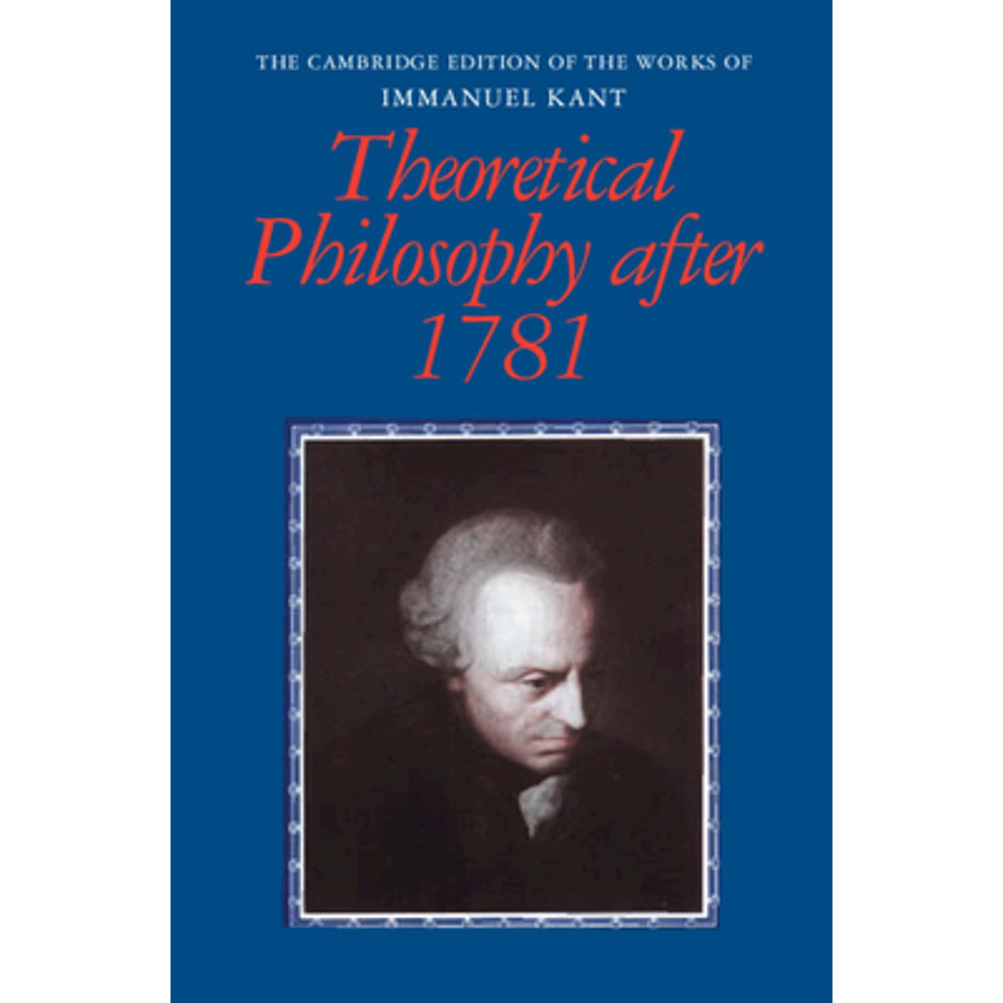 Pre-Owned Theoretical Philosophy after 1781 (Hardcover 9780521460972 ...