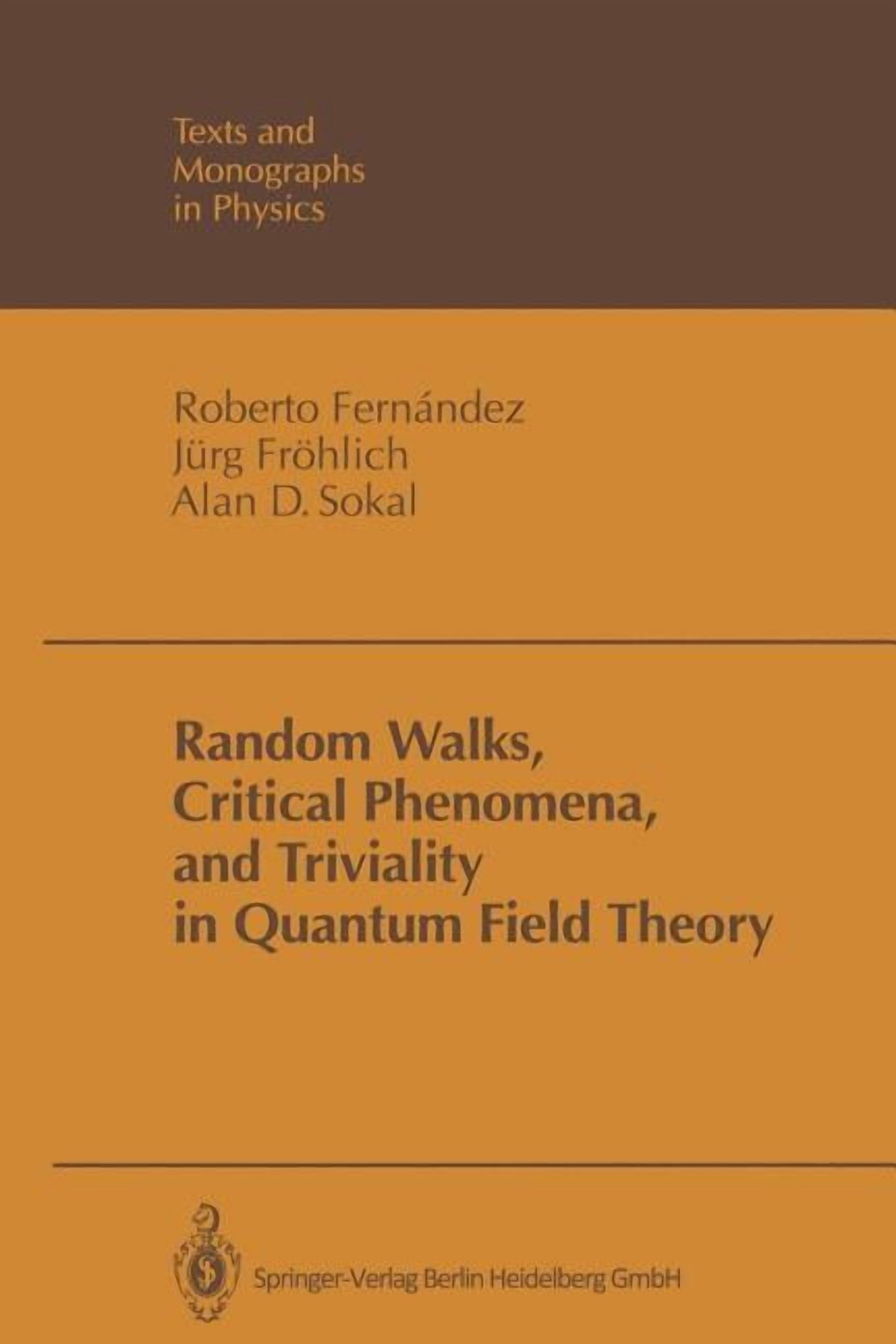 Theoretical and Mathematical Physics Random Walks, Critical Phenomena ...