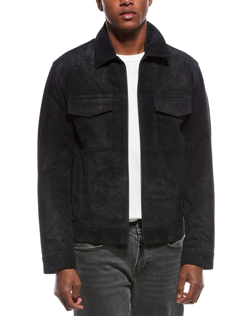 Theory mens Damien Suede Jacket, l, Black - Walmart.com