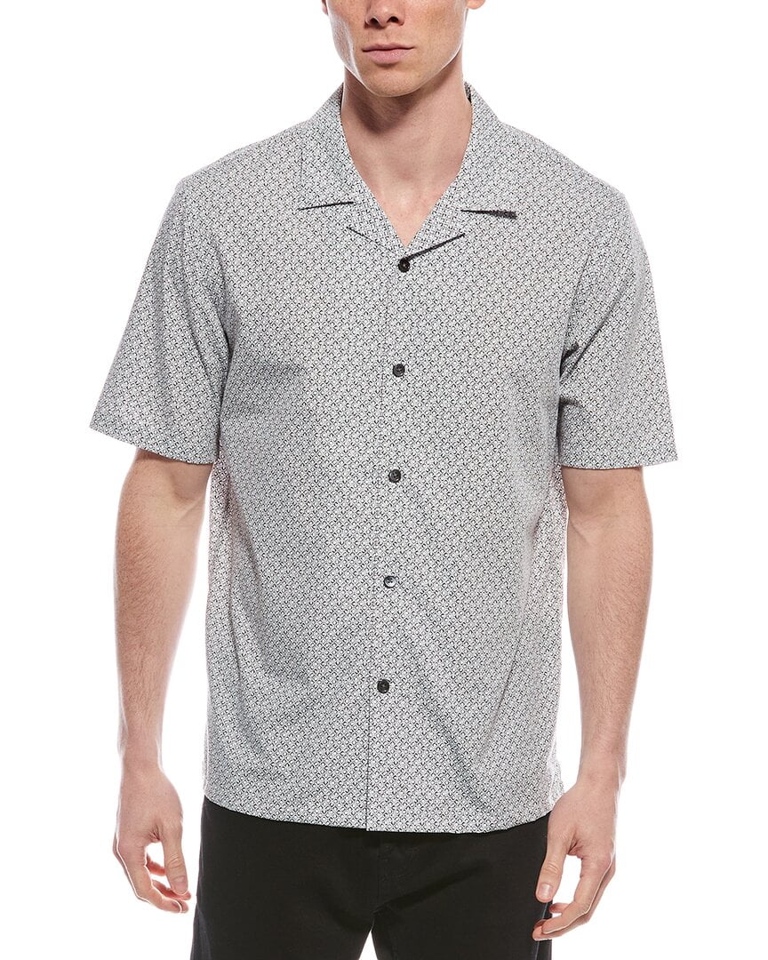 Theory mens Daze Shell Print Shirt, s, Gray - Walmart.com