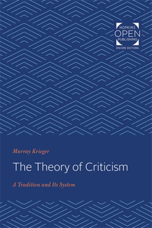 Pre-Owned Theory of Criticism : A Tradition and Its System - Walmart.com