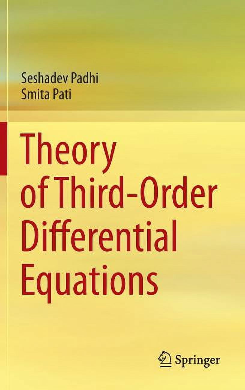 Theory of Third-Order Differential Equations (Hardcover) - Walmart.com