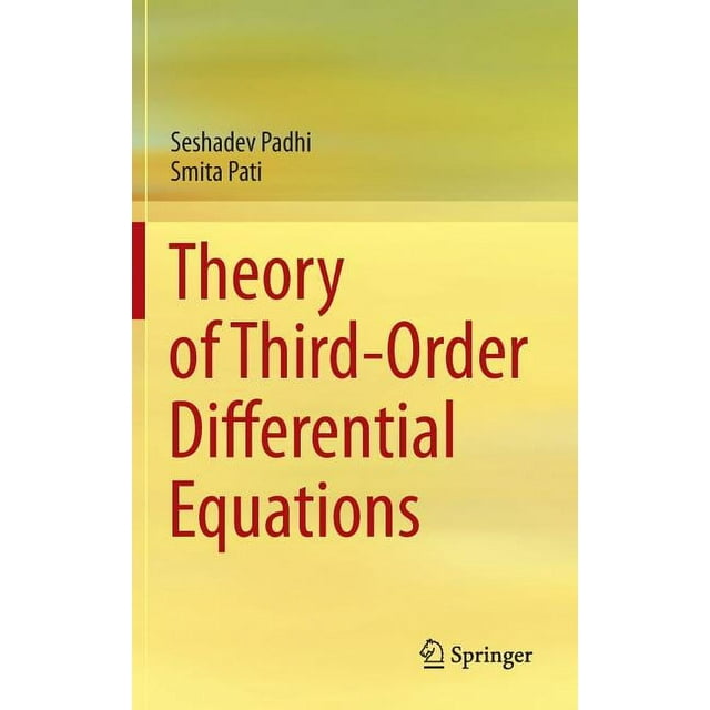 Theory of Third-Order Differential Equations (Hardcover) - Walmart.com