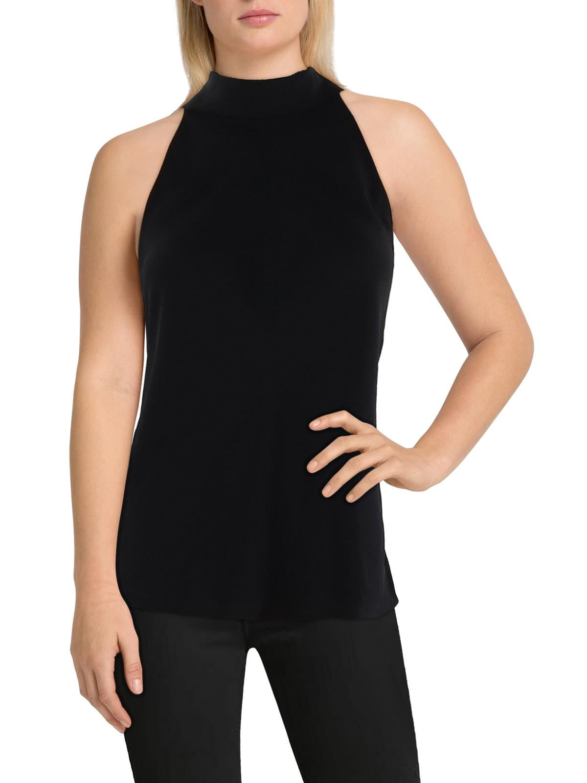 Theory Womens Collared Sleeveless Halter Top - Walmart.com