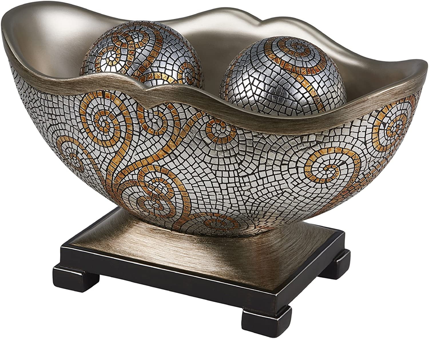 Theos Decorative Bowl with Spheres - Walmart.com
