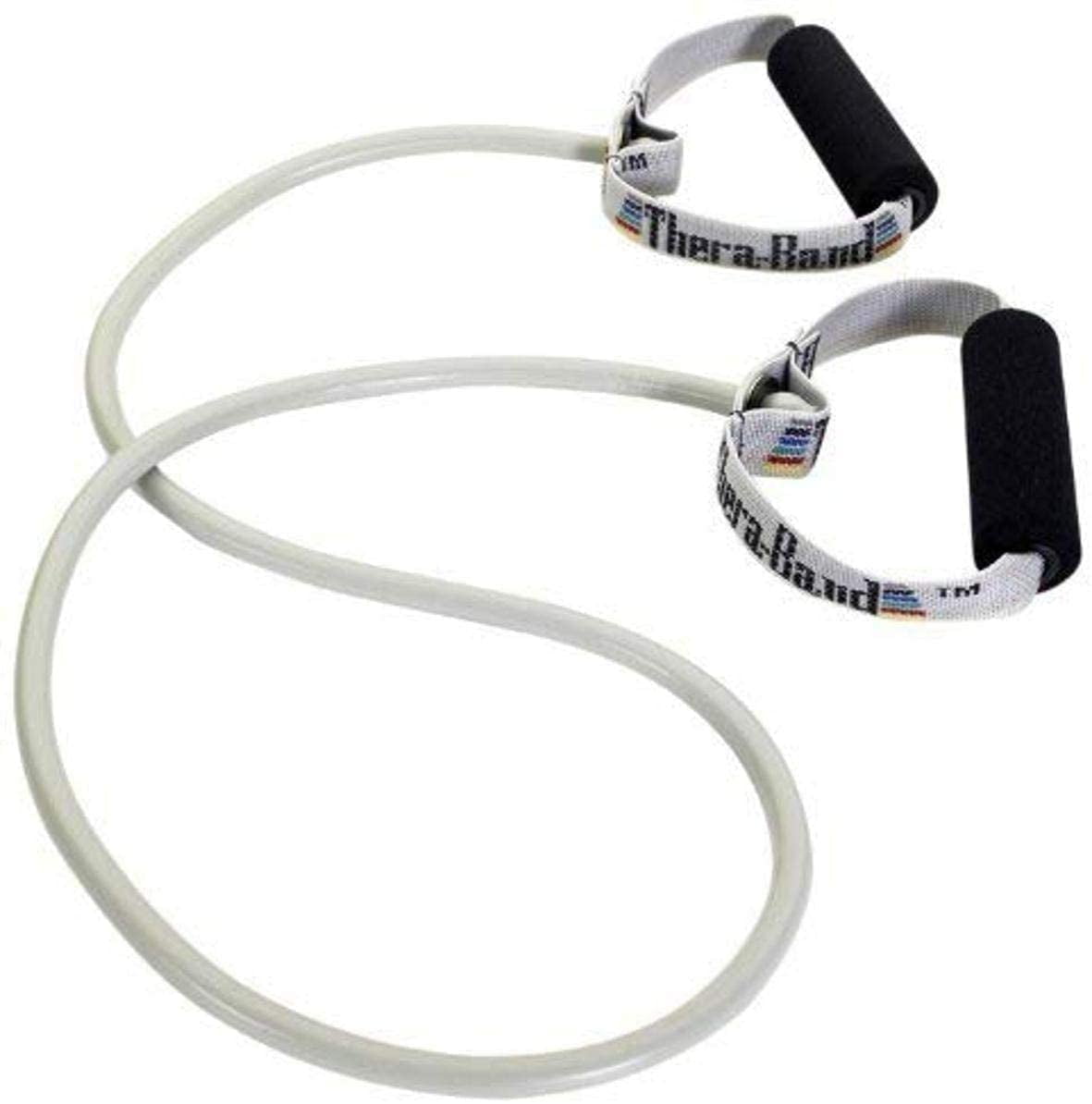 Thera-Band Tubing Hard PVC Handles 50" Silver/Super-Heavy - Walmart.com