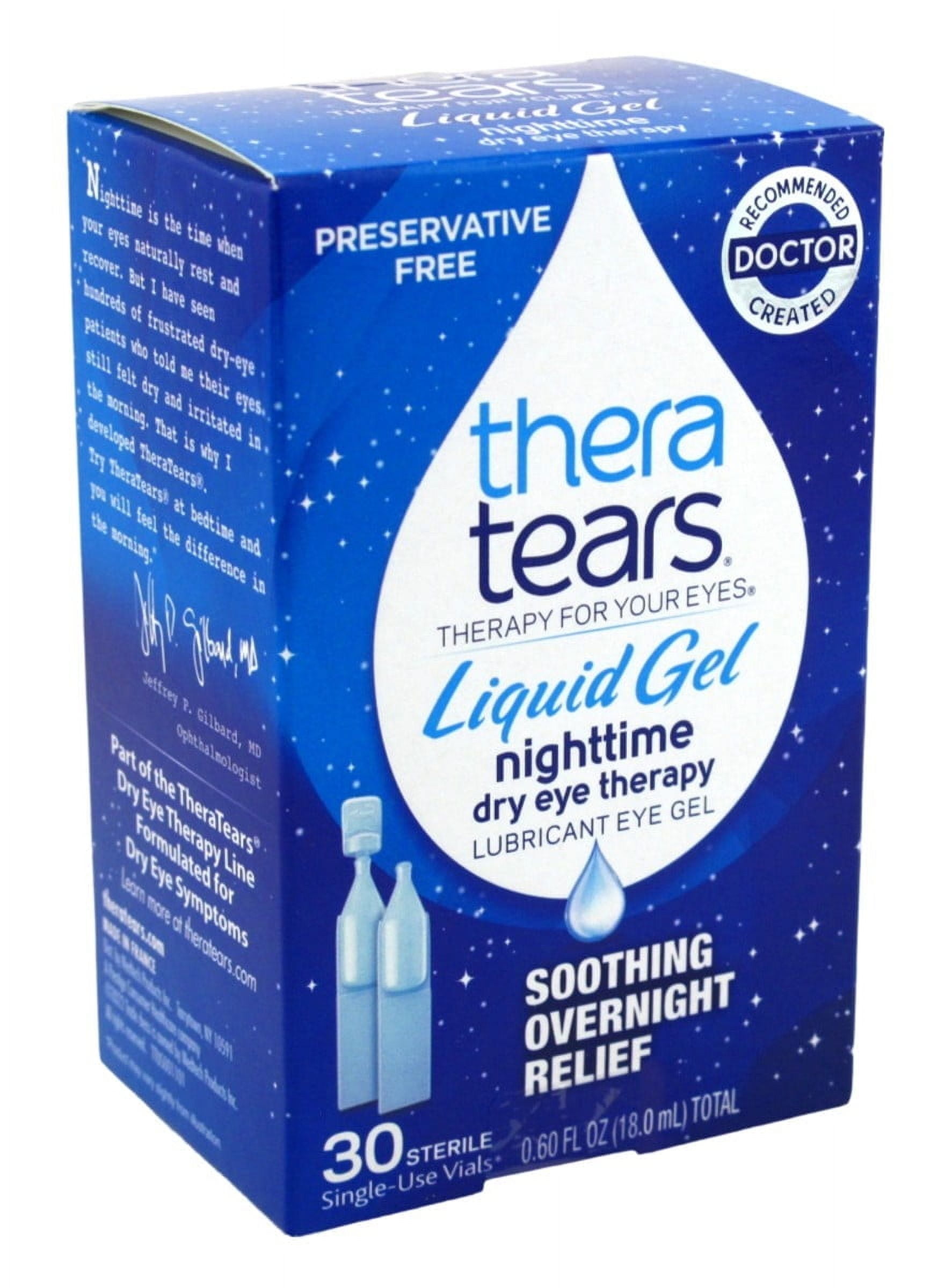 Thera Tears Dry Eye Therapy Liquid Gel 30 Vials (Pack of 3) - Walmart.com