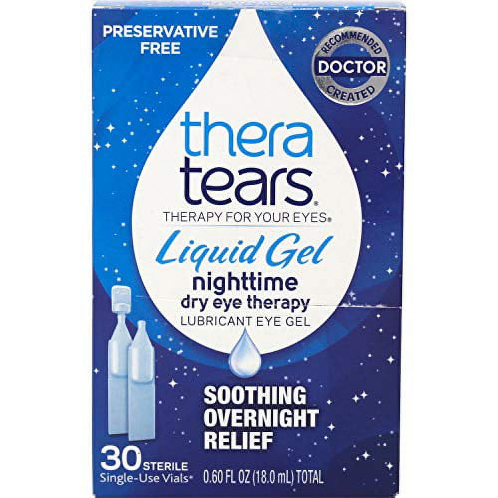 Choice One Thera Tears Liquid Gel, Nighttime Dry Eye Therapy, 30 Single ...