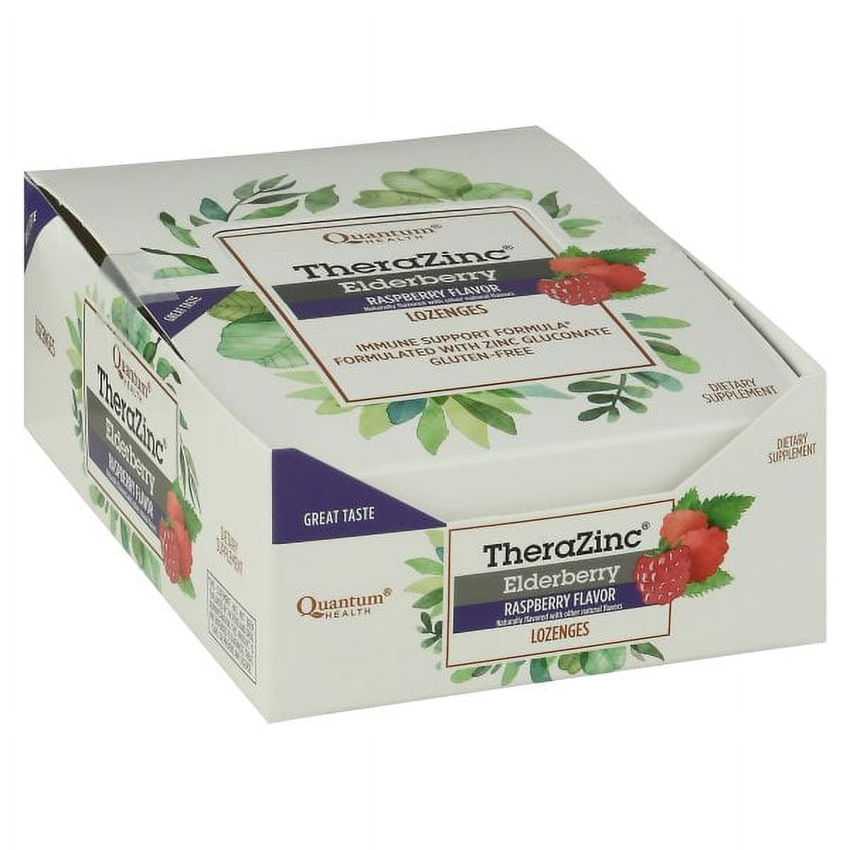 Thera Zinc Lozenges Raspberry Flavor Elderberry 1 Each - Walmart.com