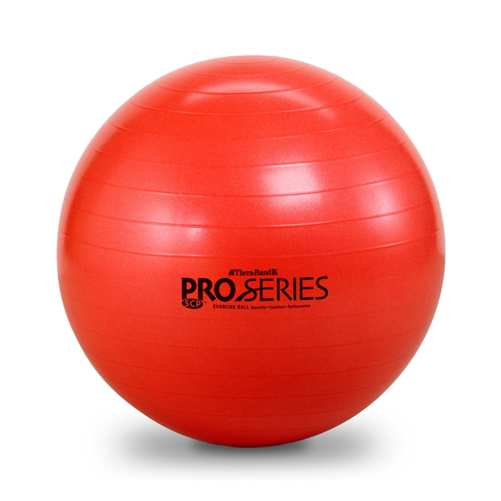 TheraBand Exercise and Stability Ball, Standard, Red, 55cm Diameter ...