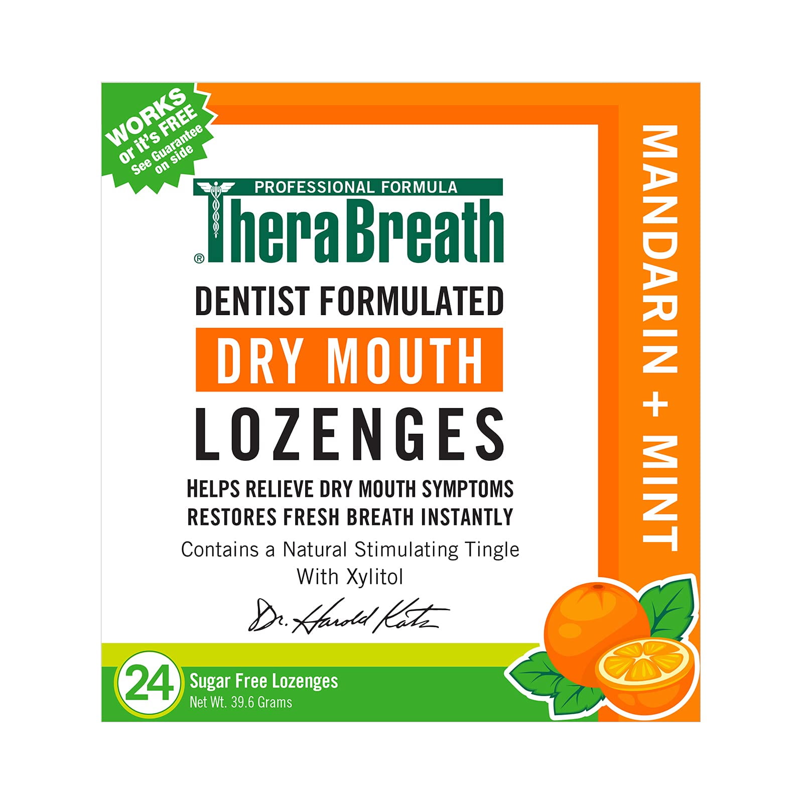 TheraBreath Dentist Formulated Sugar-Free Dry Mouth Lozenges (24 Count ...