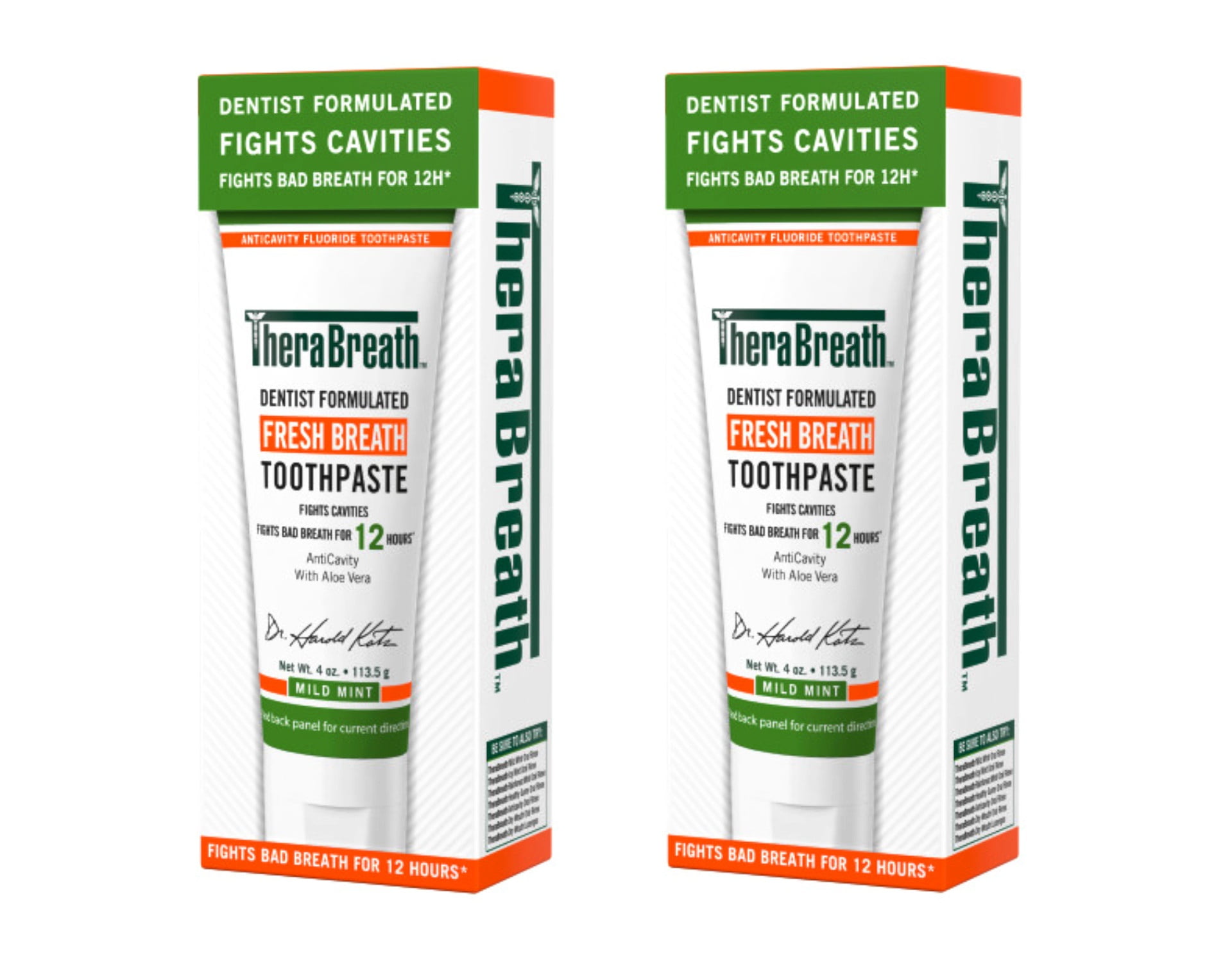 TheraBreath Fresh Breath Dentist Formulated 24-Hour Toothpaste, Mild ...