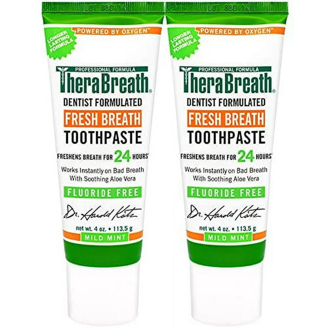 TheraBreath Dental Fresh Breath Toothpaste, Dentist Formulated ...