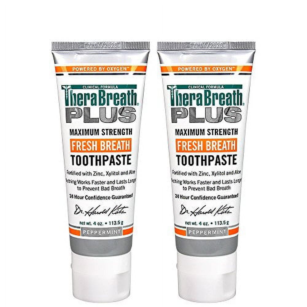 TheraBreath Plus Fresh Breath Maximum Strength 24-Hour Toothpaste with ...