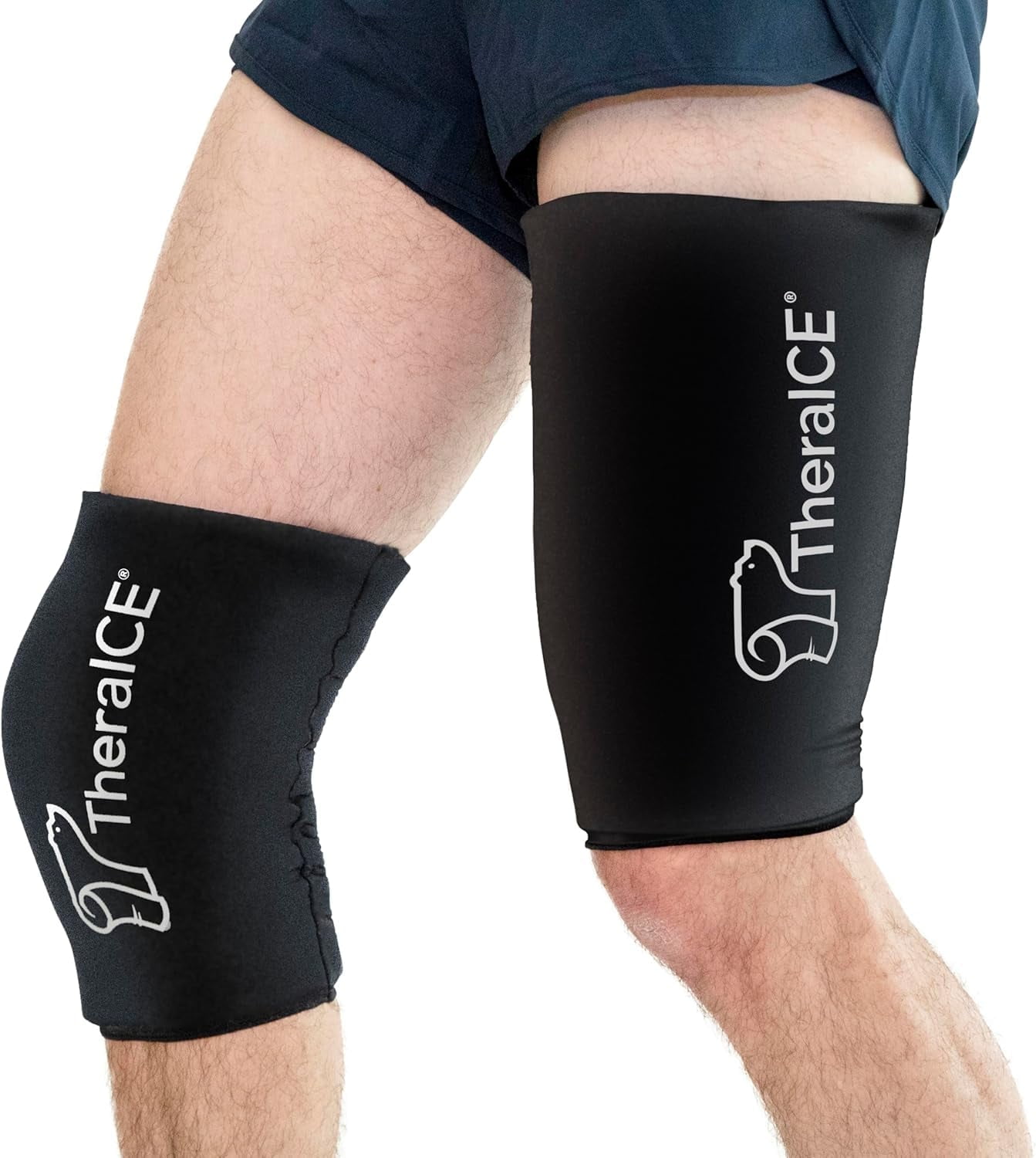 TheraICE Elbow and Knee Gel Ice Pack for Knee Sleeve, Reusable Elbow ...
