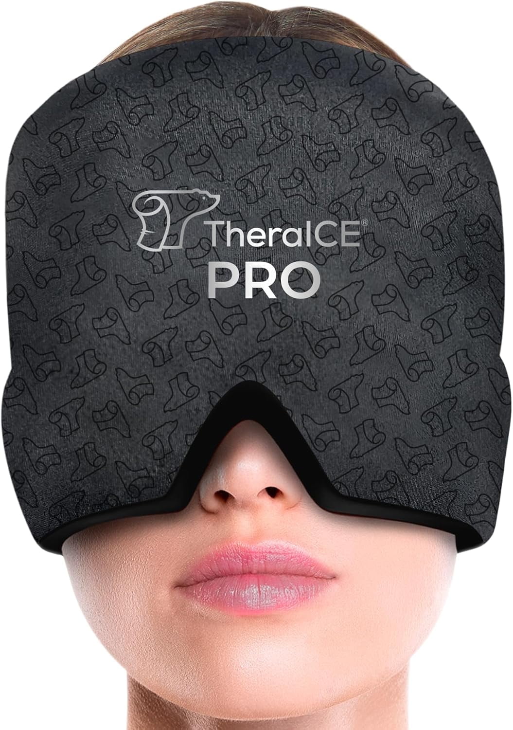 TheraICE Migraine Relief Cap PRO, Cold Gel Head Wrap, Headache Ice Pack ...