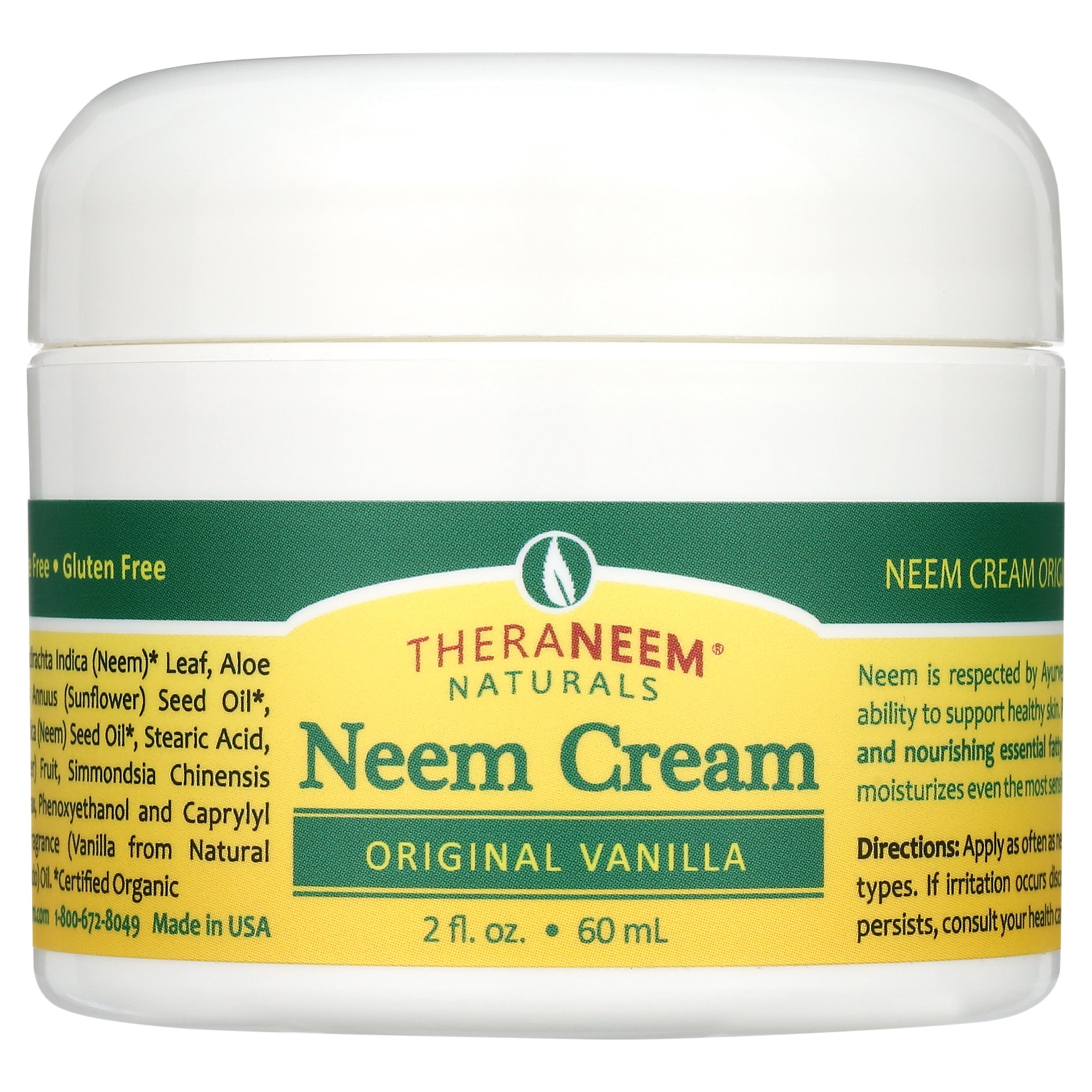 TheraNeem Cream - Original Organix South 2 Ounce Cream Vanilla ...