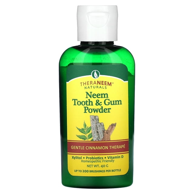 TheraNeem Herbal Neem Complete Care Natural Mint Tooth & Gum Powder ...